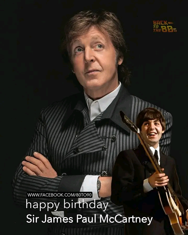 Happy Birthday to Sir James Paul McCartney (born 18 June 1942). He is an English singer ...