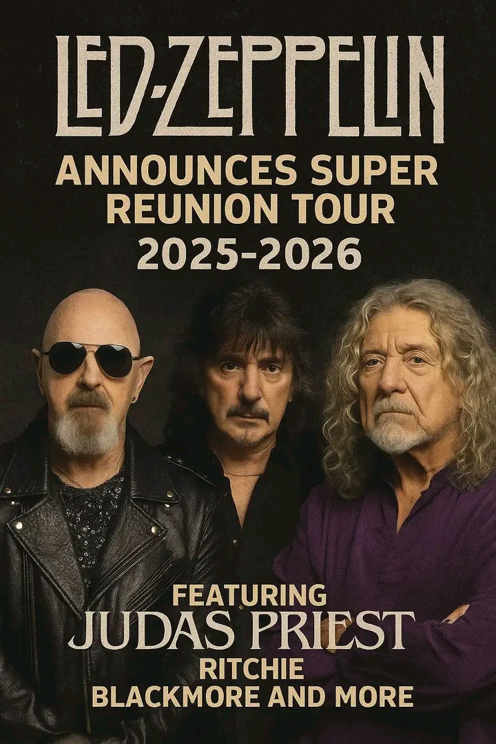 Super Reunion Led Zeppelin Announces Historic Reunion Tour to release 2025 to 2026 with the date ...