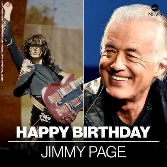 Hip Hip Hip; happy birthday. Led Zeppelin celebrates guitarist Jimmy ...