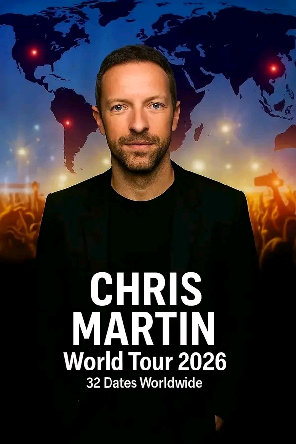 BREAKING NEWS: Chris Martin World Tour 2026 Just Dropped — 35 Dates ...